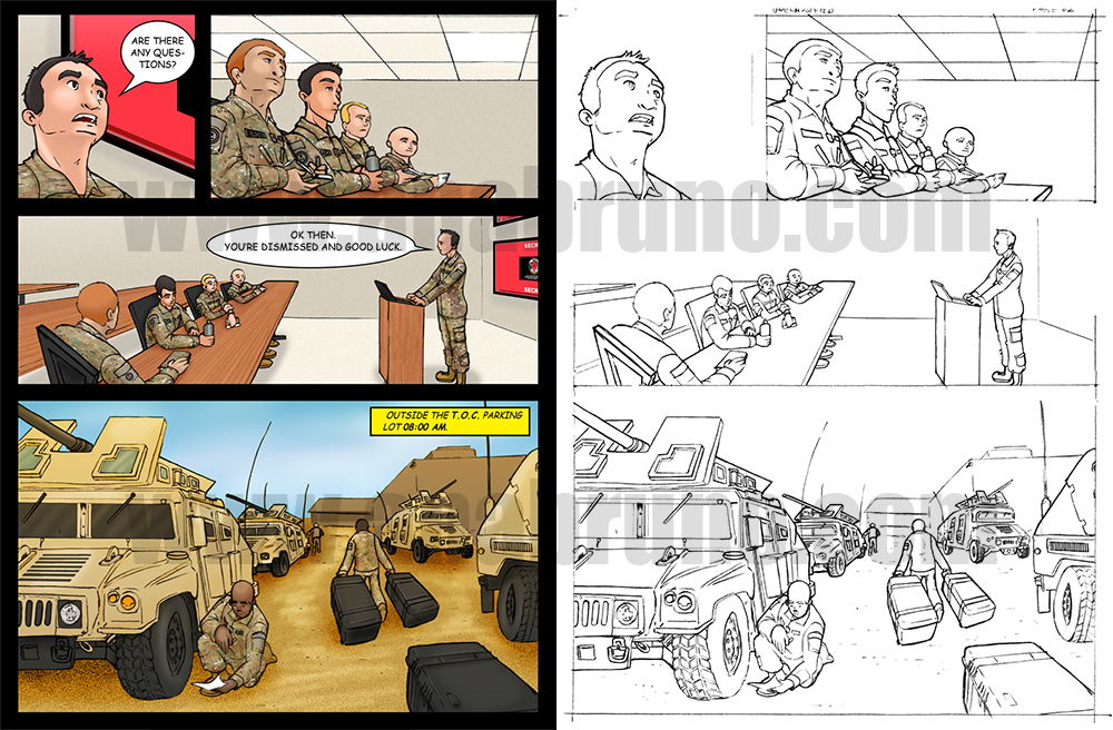 Military Comic – Portfolio – Ana Bruno Andino